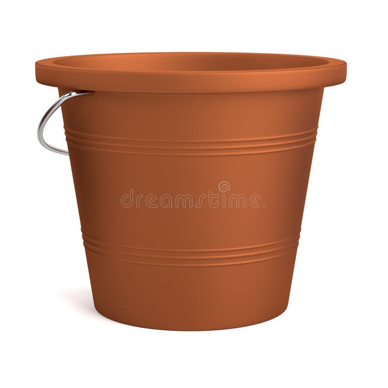 3d render of bucket stock illustration. Illustration of classic - 37808090