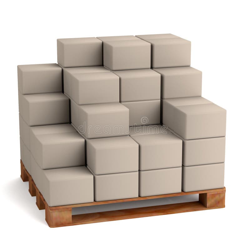 3d Render of Building Material Stock Illustration - Illustration of ...