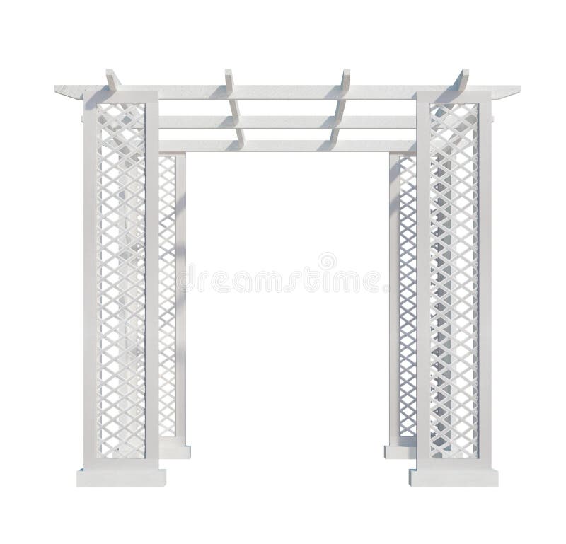 3d Render Building Structure on White Stock Illustration - Illustration ...