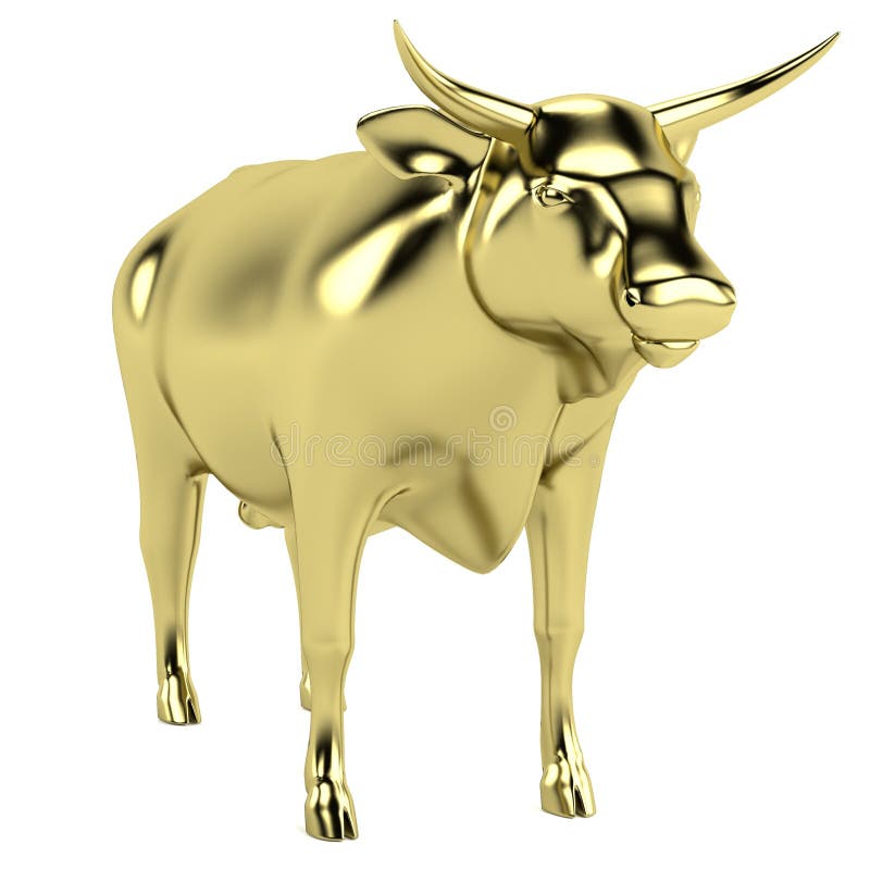 3d render of bull statue stock illustration. Illustration of graphics ...