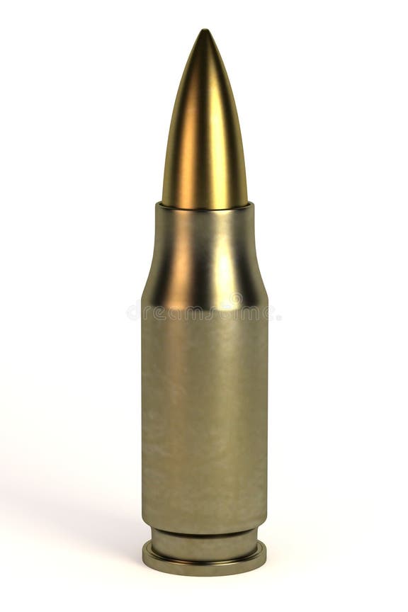 3d render of bullet stock illustration. Illustration of bullet - 36380876