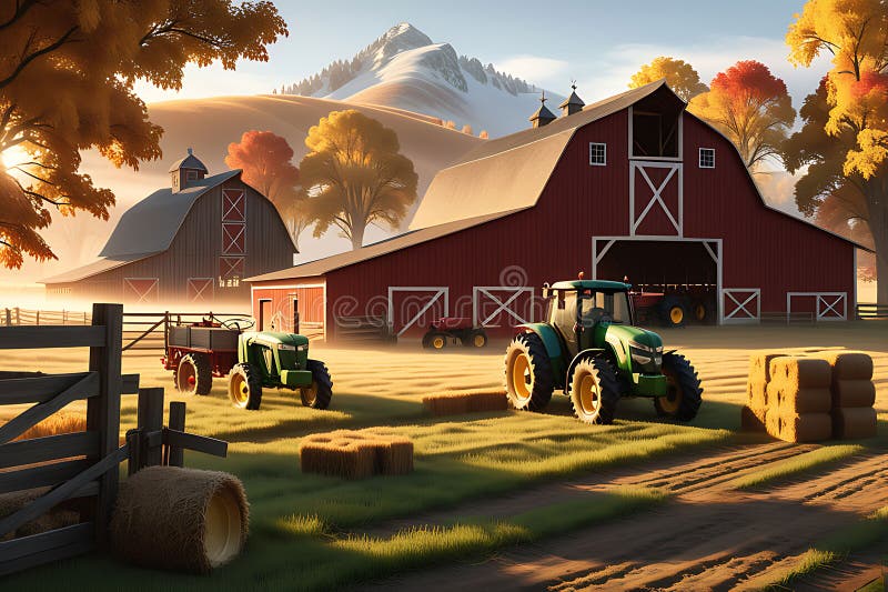Tractor Farm Render Stock Illustrations – 702 Tractor Farm Render Stock ...