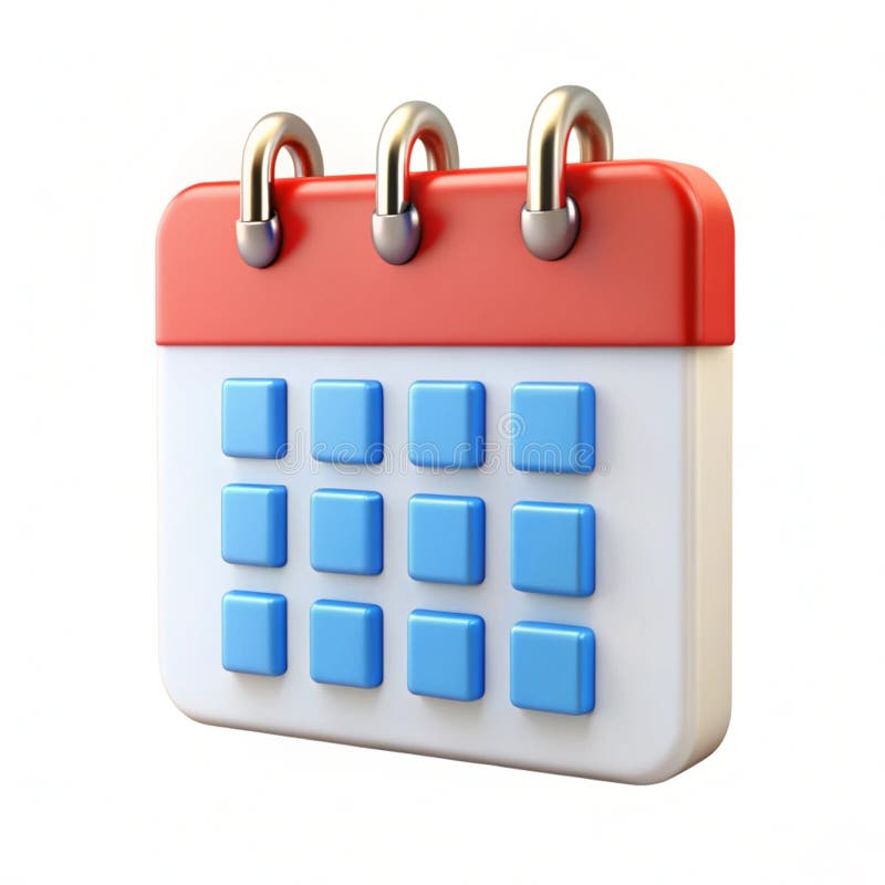 PSD 3D Render Calendar Icon Stock Illustration - Illustration of render ...