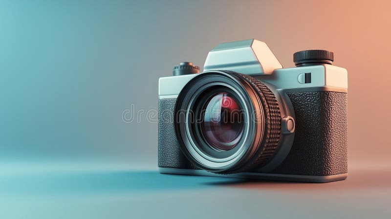 3d render camera icon stock illustration. Illustration of lens - 330312426