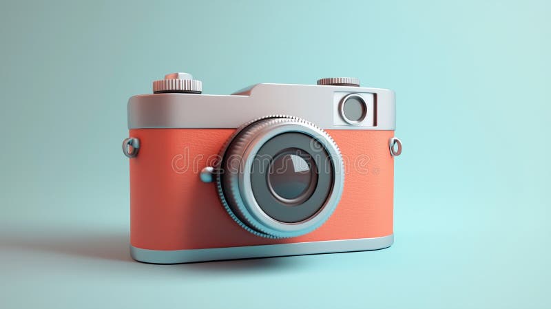 3d render camera icon stock illustration. Illustration of abstract ...