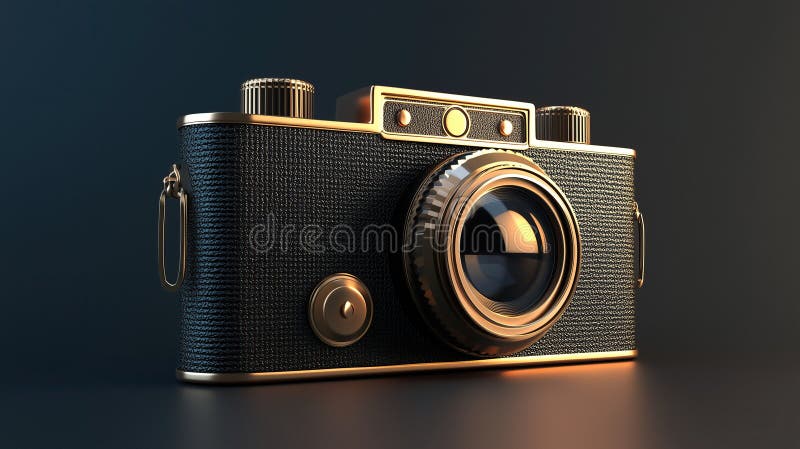 3d render camera icon stock illustration. Illustration of vertical ...