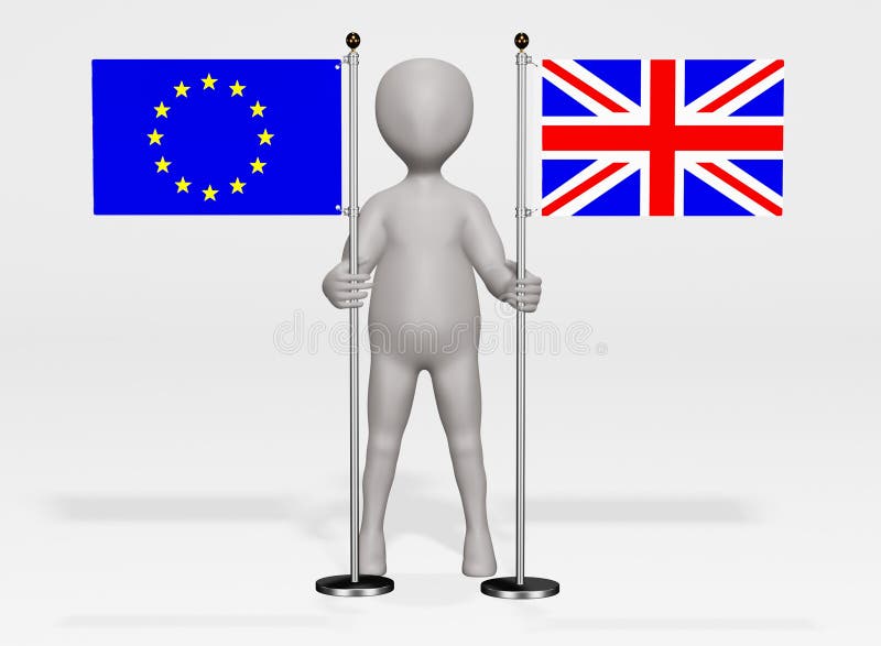 Flags United Kingdom European Union Uk Flag Eu Flag British Union Jack ...