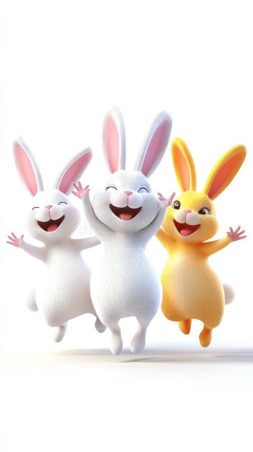 Dancing Easter Bunny Graphics Stock Illustration - Illustration of ...