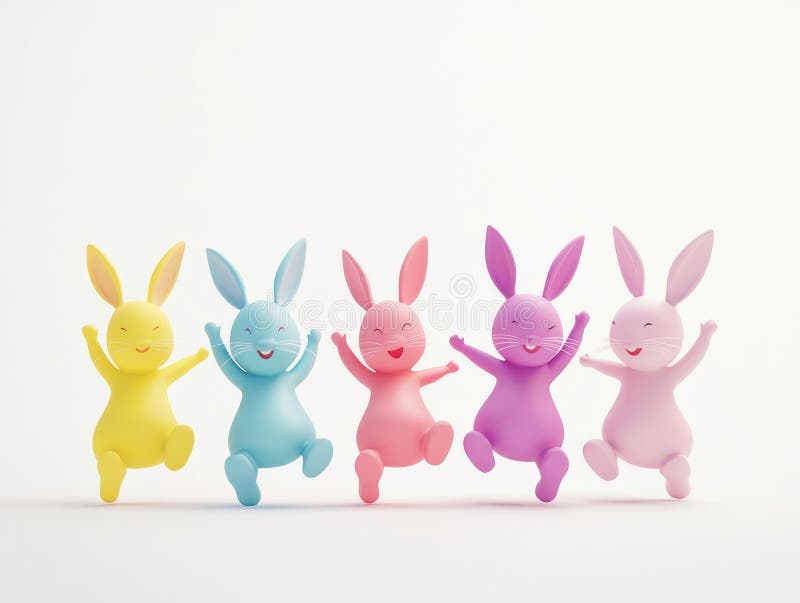 Dancing Easter Bunny Graphics Stock Illustration - Illustration of ...