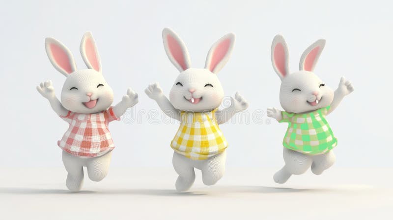 Dancing Easter Bunny Graphics Stock Illustration - Illustration of wide ...