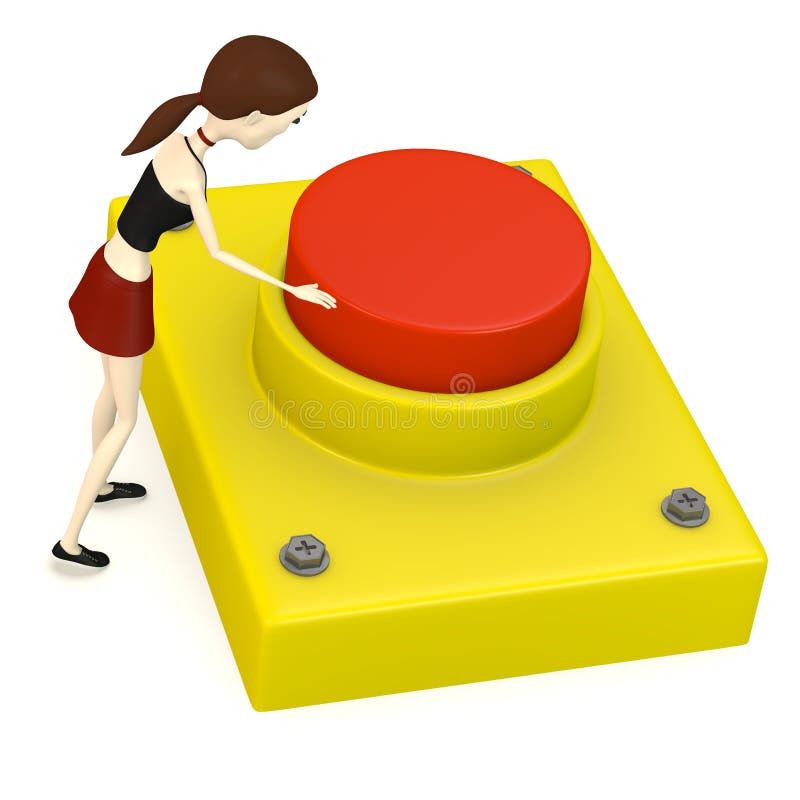 Cartoon Big Red Button Stock Illustrations – 471 Cartoon Big Red Button ...