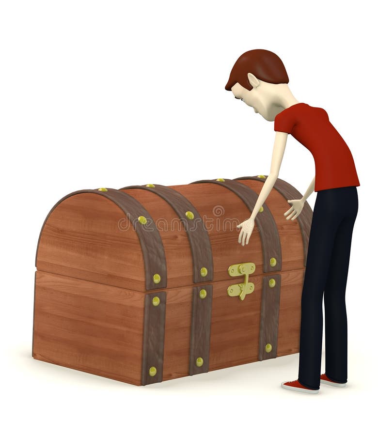 Cartoon man with chest stock illustration. Illustration of pirate ...