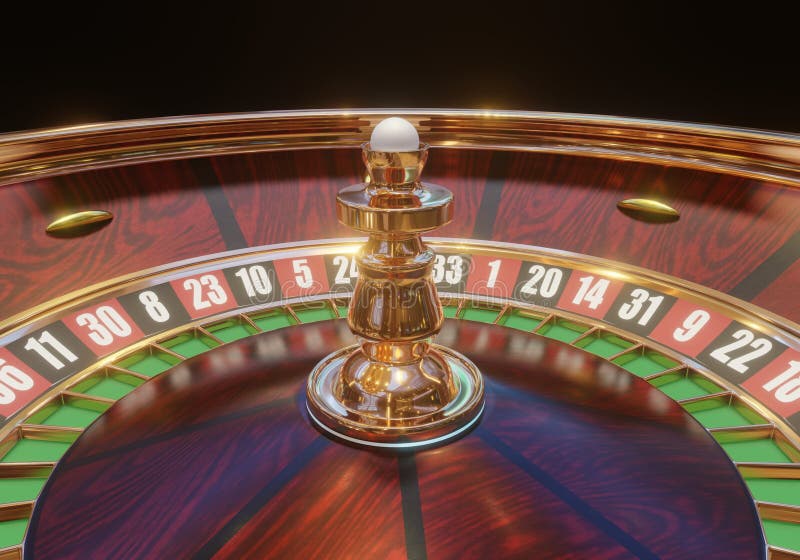 3d Render of Casino Roulette Wheel for Gamble Concept, Gambling ...