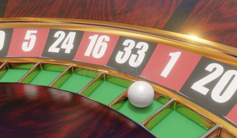 3d Render of Casino Roulette Wheel for Gamble Concept, Gambling ...