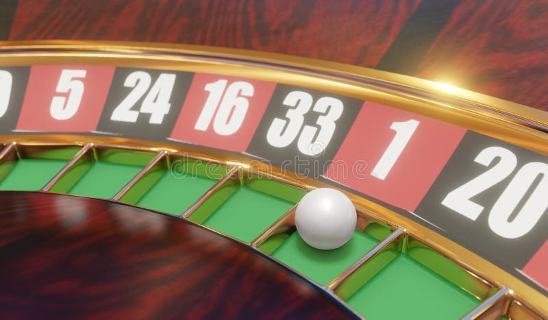 3d Render of Casino Roulette Wheel for Gamble Concept, Gambling ...