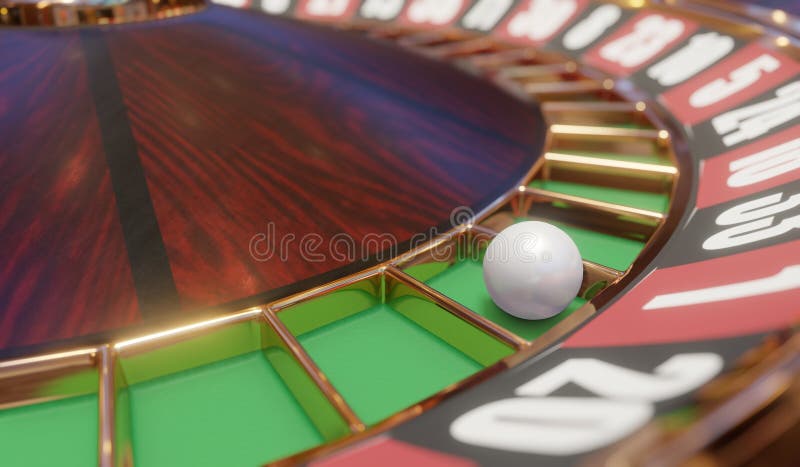 3d Render of Casino Roulette Wheel for Gamble Concept, Gambling ...