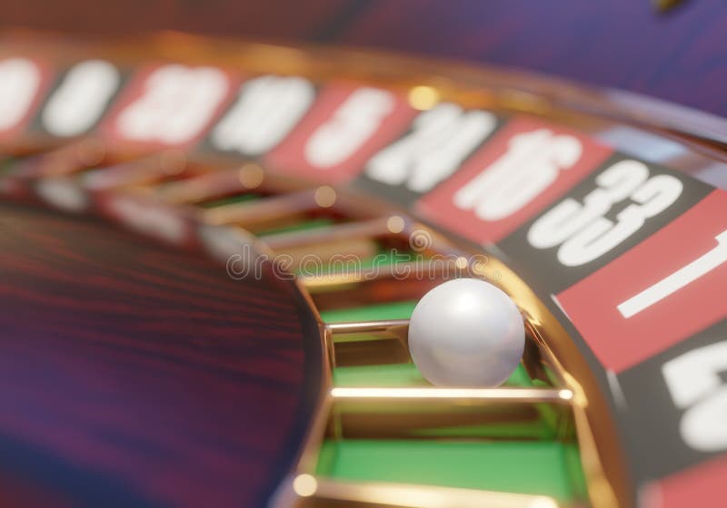 3d Render of Casino Roulette Wheel for Gamble Concept, Gambling ...