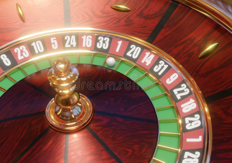 3d Render of Casino Roulette Wheel for Gamble Concept, Gambling ...