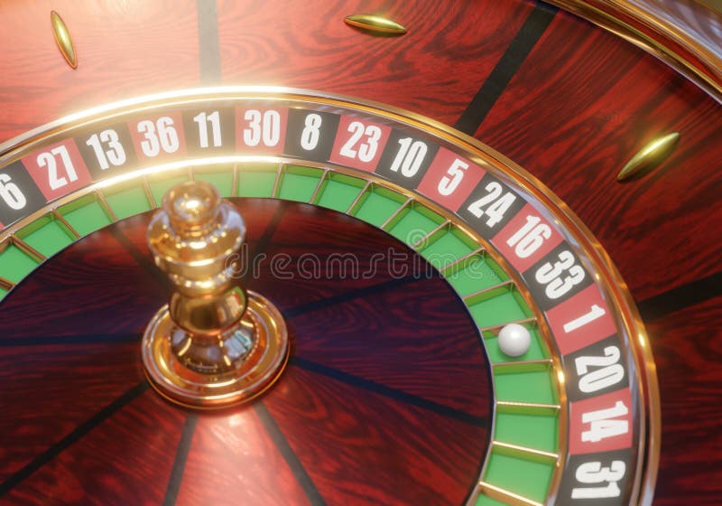 3d Render of Casino Roulette Wheel for Gamble Concept, Gambling ...