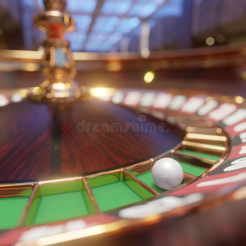 3d Render of Casino Roulette Wheel for Gamble Concept, Gambling ...