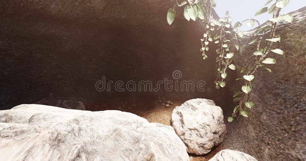 3D Render of Cave stock image. Image of underground - 219871491
