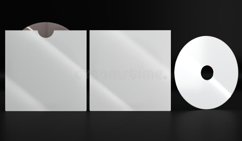 CD DVD Disc Package Mockup. Front View. Stock Illustration ...