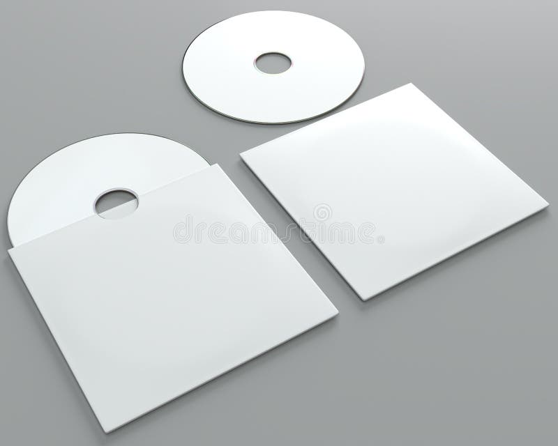 CD DVD Disc Package Mockup. Perspective View. Stock Illustration ...