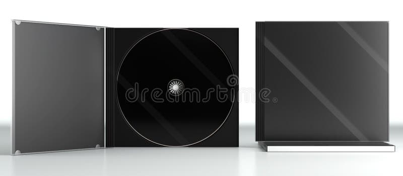 CD DVD Disc Plastic Box Mockup. Front View. Stock Illustration ...