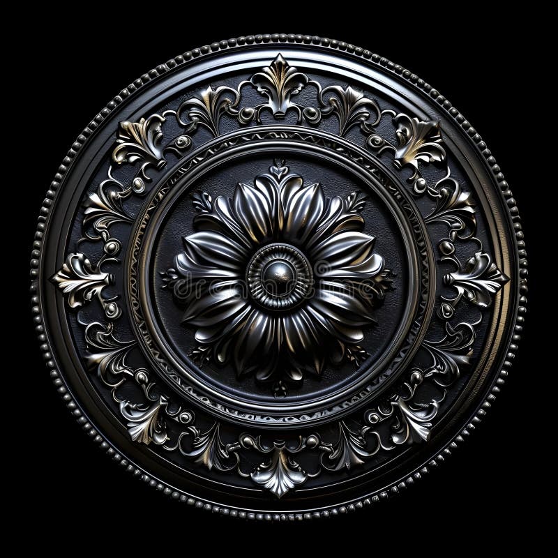 3d Render Ceiling Luxury Plaster Stock Illustration - Illustration of ...