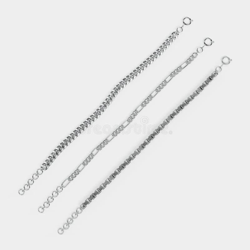 3D Render of Chains stock illustration. Illustration of chainlink ...