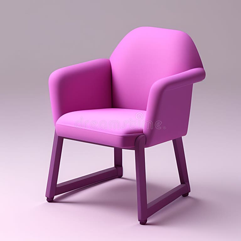3d render of a chair stock illustration. Illustration of sitting ...