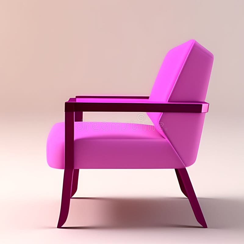 3d render of a chair stock illustration. Illustration of armchair ...
