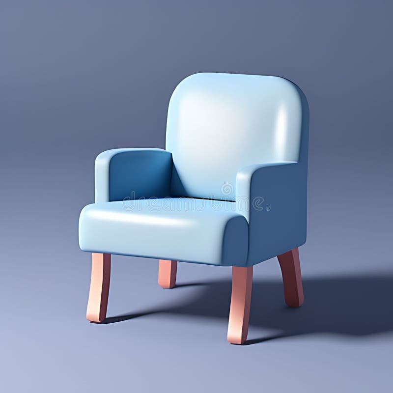 3d render of a chair stock illustration. Illustration of sitting ...