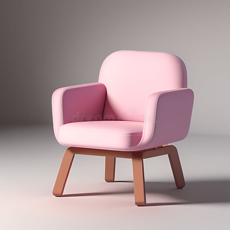 3d render of a chair stock illustration. Illustration of brand - 290833214