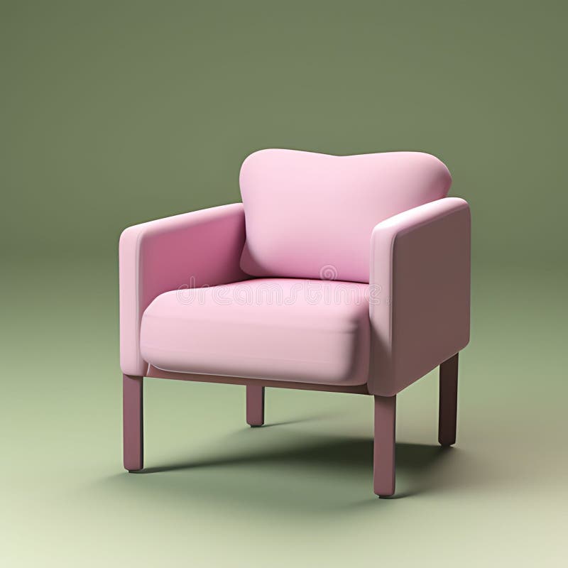 3d render of a chair stock illustration. Illustration of living - 290833306
