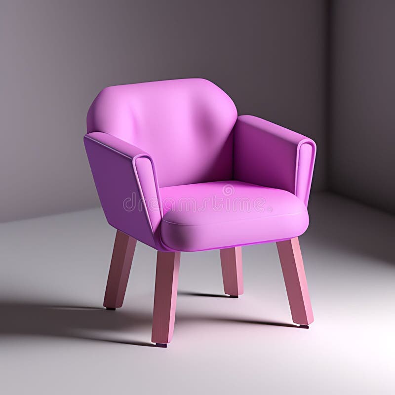 3d render of a chair stock illustration. Illustration of sitting ...