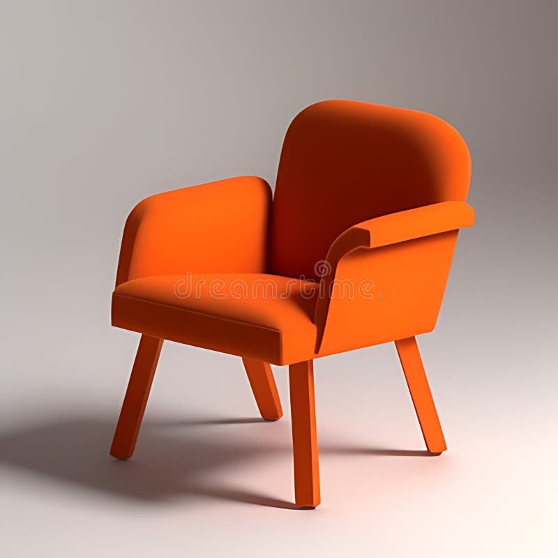 3d render of a chair stock illustration. Illustration of brand - 290833455