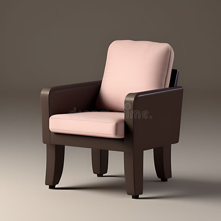 3d render of a chair stock illustration. Illustration of lighting ...