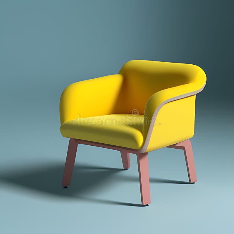 3d render of a chair stock illustration. Illustration of comfort ...