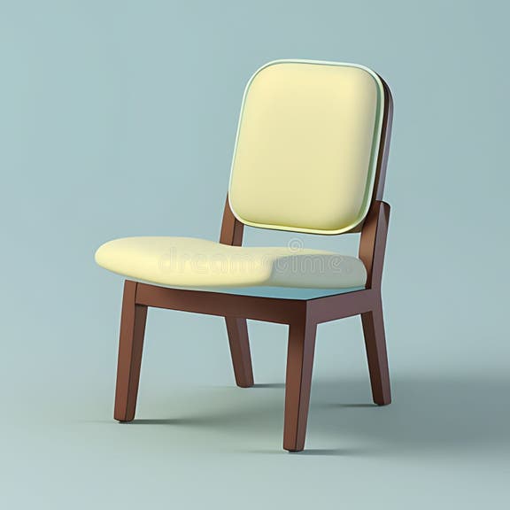 3d render of a chair stock illustration. Illustration of chair - 290832486