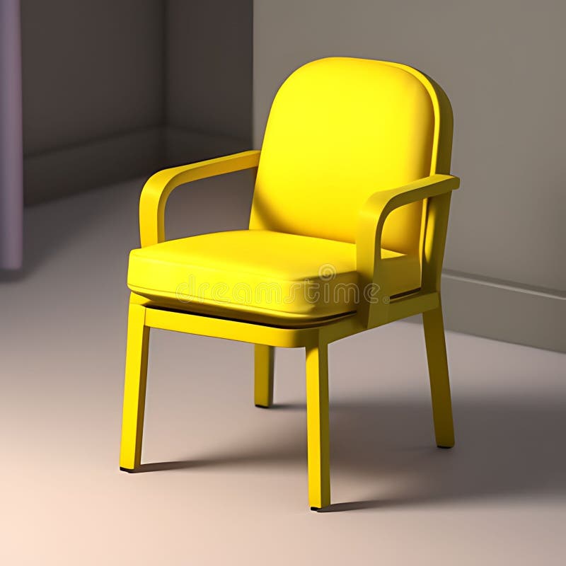 3d render of a chair stock illustration. Illustration of chair - 290832769