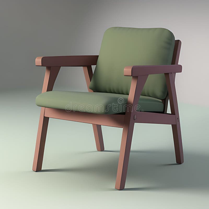 3d render of a chair stock illustration. Illustration of design - 290832928