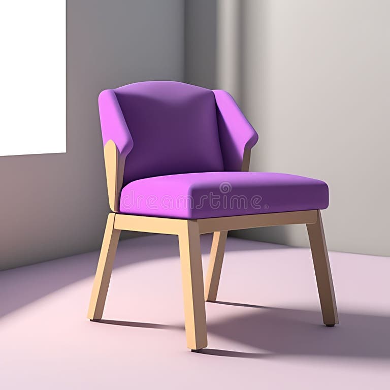 3d render of a chair stock illustration. Illustration of dining - 290833087