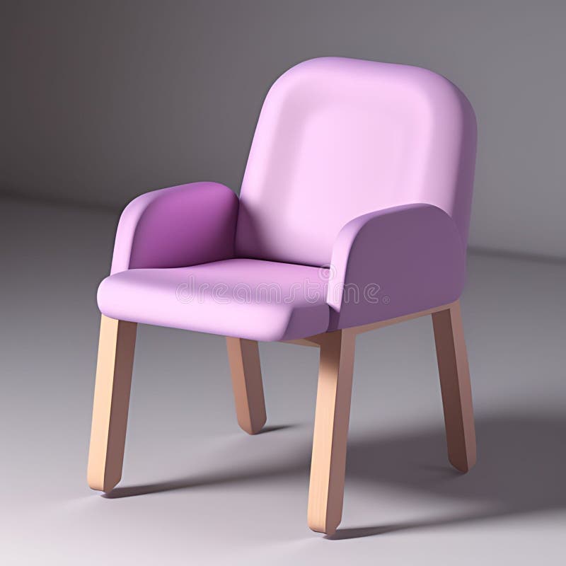 3d render of a chair stock illustration. Illustration of comfort ...