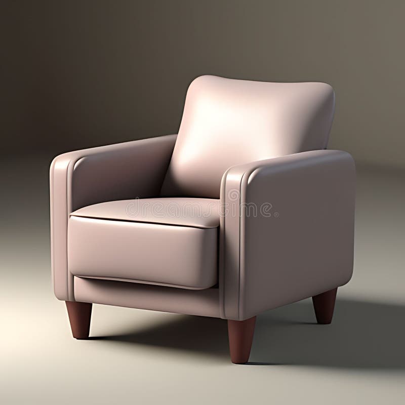 3d render of a chair stock illustration. Illustration of furniture ...