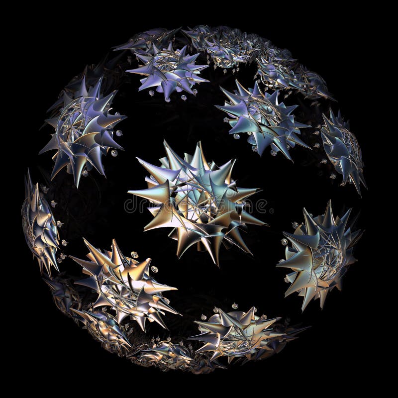 Abstract Art Form of Chaotic Box. and Multicolored Construction, Stock ...