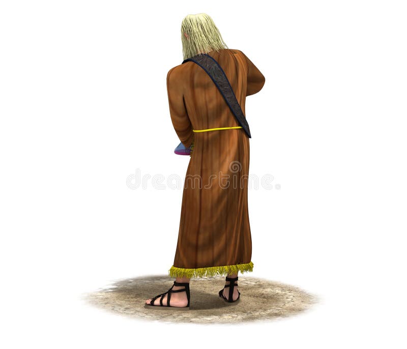 3d Render, Character of a Medieval Man Stock Illustration ...