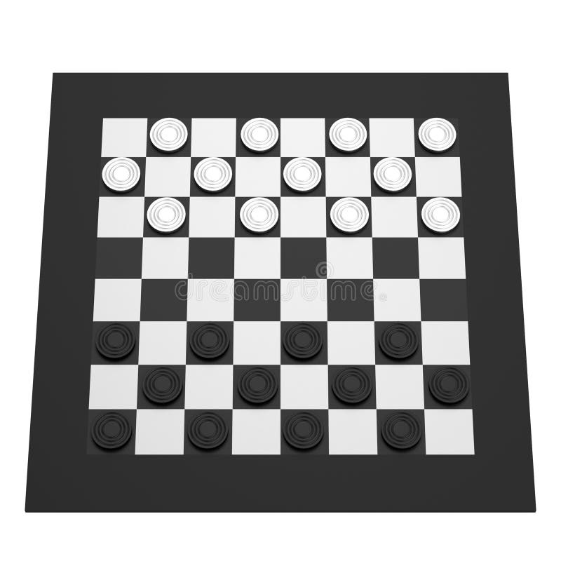 3d render of checkers stock illustration. Illustration of checkers ...