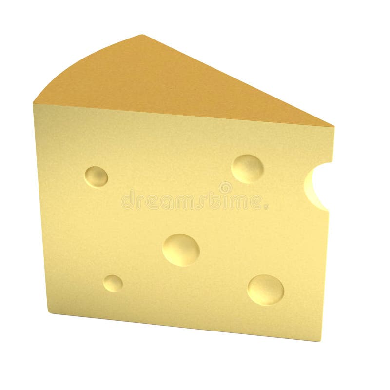 3d render of cheese stock illustration. Illustration of hard - 40188586