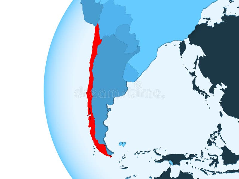 Map of Chile stock illustration. Illustration of political - 124777080